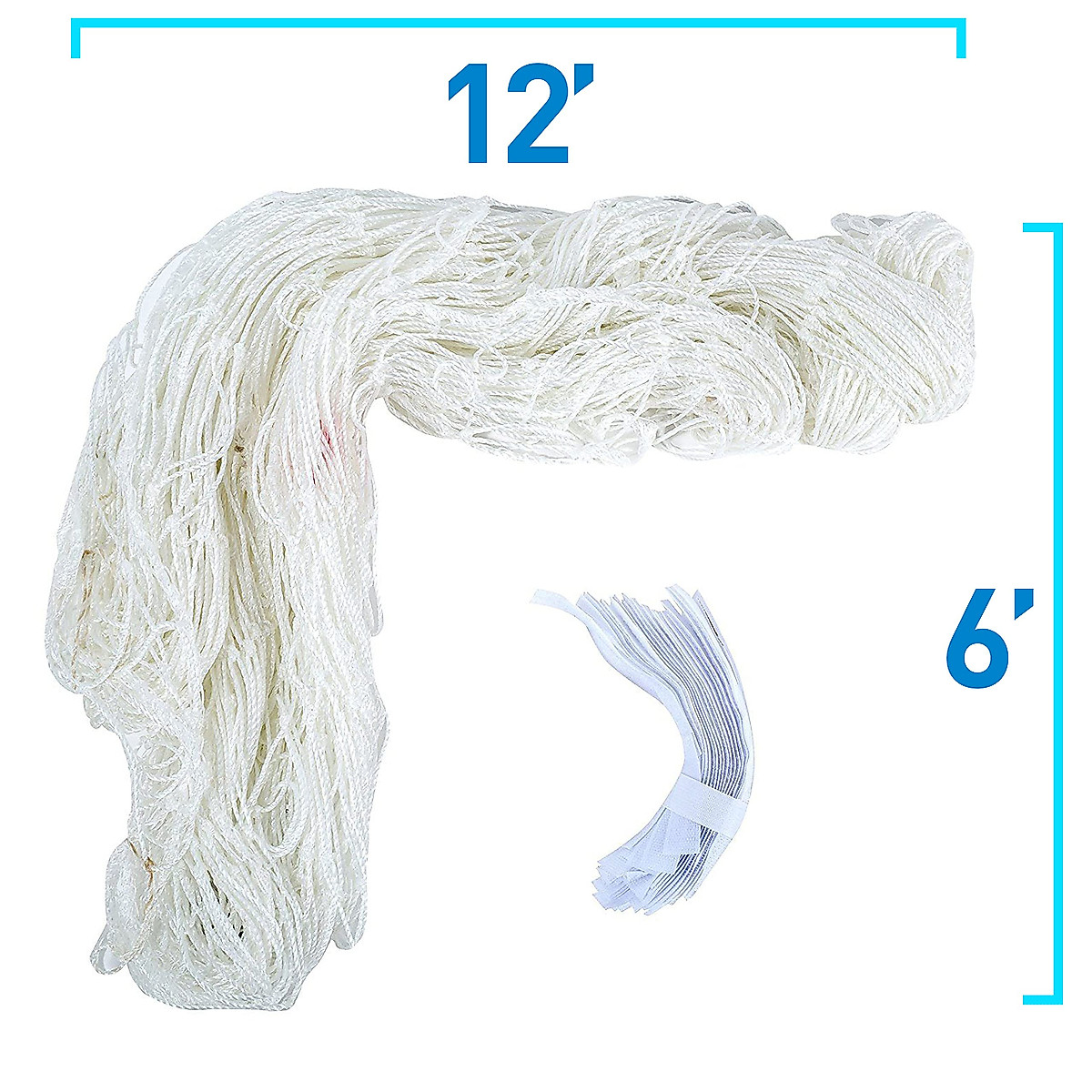 Franklin Sports Soccer Replacement Goal Nets and Soccer Goal Straps - Replacement Soccer Net For 12'x6' Soccer Goals