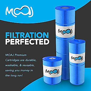 MOAJ Premium Pool Filter Replaces Jandy CS200, R0462400, PJANCS200, Filbur FC-0823, Unicel C8418, 17-175-3628, PLFPJANCS200, 833-205 | 33 1/8" x 8 15/16" | 200 Square Feet | Asepsis-Infused Filtration