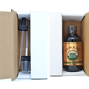 Prime Natural Organic Tamanu Oil - USDA Certified, 100% Pure, Cold Pressed, Unrefined, Virgin (4oz / 120ml) for Face, Hair & Skin Care - Natural Moisturizer