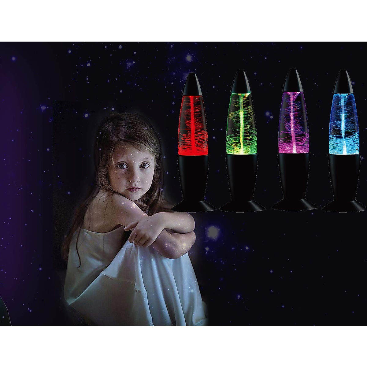 Lightahead LED Tornado Light 7 Color Changing Twister Vortex Water Lava Lamp
