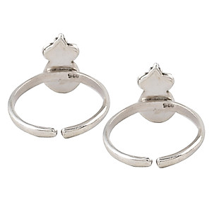 NOVICA Artisan Handmade Garnet Toe Rings Teardrop 925 Silver from India Sterling Red Birthstone 'Scarlet Drops'(Pair)