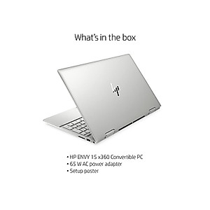 HP Envy x360 2-in-1 15.6" FHD Touchscreen Laptop, Intel Core i5-1135G7, 32GB RAM, 2TB PCIe SSD, Full-Size Keyboard, Iris Xe Graphics, HD Webcam, Win 11 Pro, Silver, 32GB USB Card