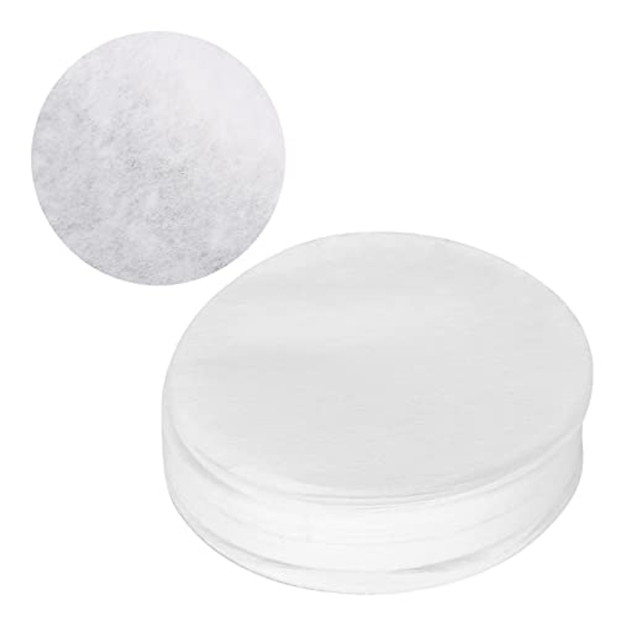 YYQTGG Coffee Filters, Paper Filters 60mm Round Coffee Maker Filters Safe Moka Pot Filter Unbleached Paper Heat Resistance for Coffee Mocha (Brown)