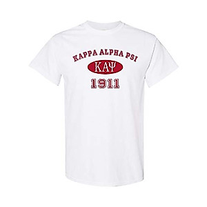 Mega Greek Kappa Alpha Psi T-Shirt (XX-Large, White)