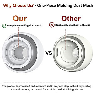 Polislime 6-Pair Replacement Ear Tips for AirPods Pro & AirPods Pro 2nd Generation with Noise Reduction Hole,No Silicone Eartips Pain,Anti Slip Soft Ear Tips Compatible Airpods Pro/Pro 2 (Sizes S/M/L)