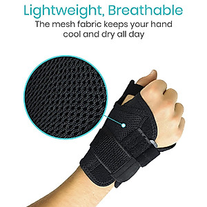 Vive Thumb & Wrist Brace for Right or Left Hand (2 Pack) - Spica Splint Brace for Carpal Tunnel, Tendonitis, & Arthritis in Hands or Fingers - Compression Support for Women Men - Stabilizer Relief
