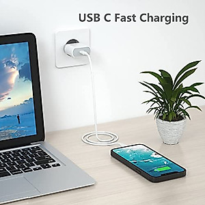 Anigaduo 20W USB C Fast European Plug Adapter for iPhone 14/14 Pro/14 Pro Max/14 Plus/13/12, AirPods, Pad, USBC Charger Cube Travel Charging Power Block for Europe EU Euro Spain Italy France Germany