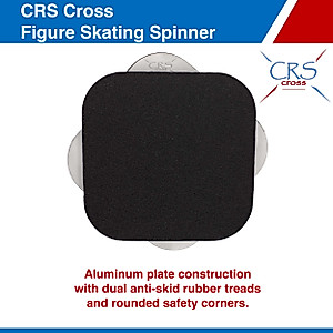 CRS Cross Figure Skating Spinner - Training Aid for Ice Skaters, Gymnastics, Dance and Ballet Pirouette. Metal Eight (8) Inch Spin Trainer. (Spinner)
