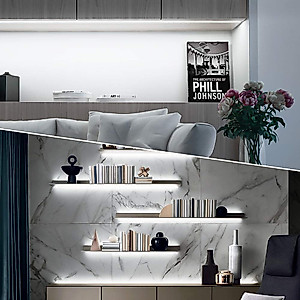 Cabinet Lighting, 4pcs 12" V-Shape Bright LED Light Bars for Under Cabinet, Gun Safe, Locker, Closet, Under Counter, Shelf, Showcase - 1200lm 12W - Pure White (6000K)