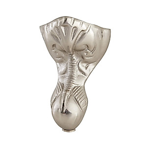 Signature Hardware 307195 Miya 54" Cast Iron Soaking Clawfoot Tub with Pre-Drilled Overflow Hole - White/White Feet