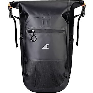 Breakwater Supply™ Meanhigh Dry Bag Waterproof Backpack for Men & Women, 25L, Medium/Large, Rolltop, for Surfing, Kayaking, Diving, Hiking, Motorcycle + Floating, Lightweight, Water Bottle Pockets