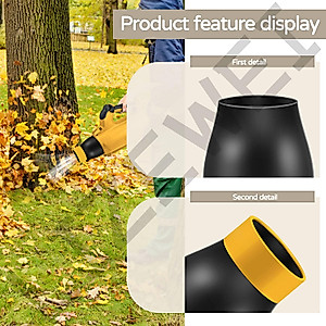 LIZEWEI Car Drying Nozzle for DEWALT 20V MAX XR Leaf Blower DCBL722B DCBL722P1, 8" Long (Easy Installation)