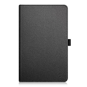 Fintie Folio Keyboard Case for Samsung Galaxy Tab A7 Lite 8.7 Inch 2021 Model (SM-T220/T225/T227), Premium Vegan Leather Smart Stand Back Cover w/Removable Wireless Bluetooth Keyboard, Black