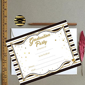 Omgouue Graduation Party Supplies Invitations with Envelopes 2024,Grad Congrats Announcements 32Ct