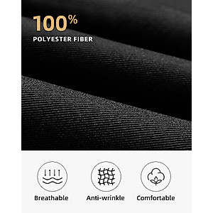 Xeoxarel Server Aprons with 4 Pockets, Unisex Waitress Waiter Waist Apron for Women and Man Half Black 11.5''