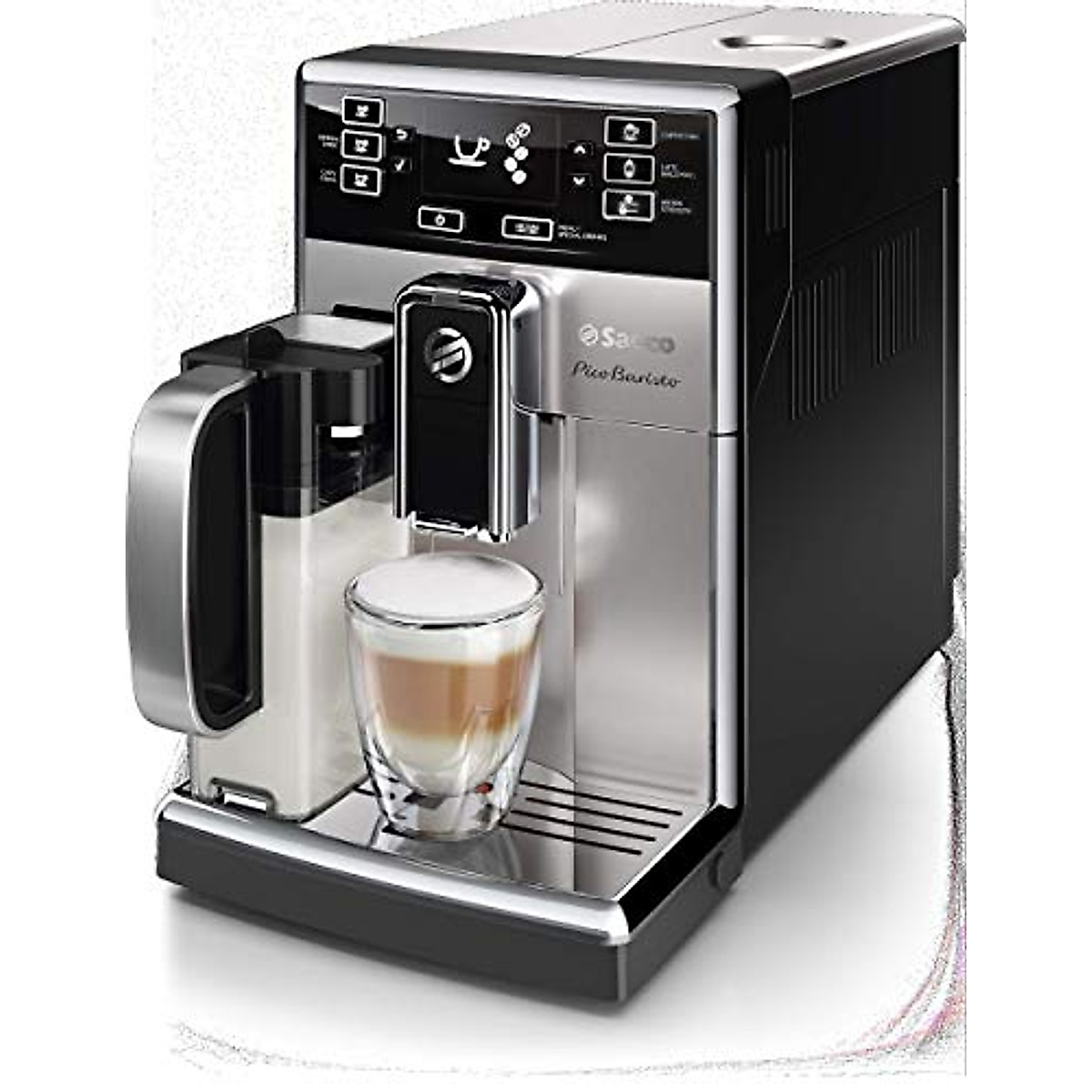 Saeco PicoBaristo Super Automatic Espresso Machine, 1.8 L, Stainless Steel, HD8927/47