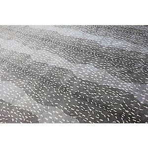 Antelope Rug Grey tuft Rug Wool Rug 8x10 Handmade in India Area Rug for Living Room