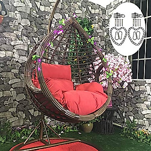 Hammock Hanger Chain Carabiners Kit - Heavy Duty Porch Swing Hanging Hooks 1000lbs Capacity 360° Swivel for Egg Chair, Yoga, Punching Bags, Gym（2 Sets）