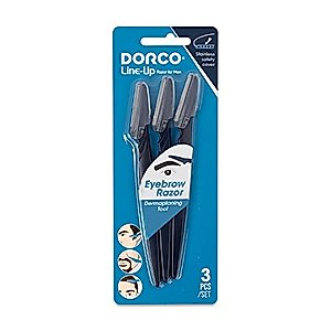 DORCO Line-Up Razor - The Ultimate Men's Grooming Tool for a Smooth and Refined Look (3 blades) Good for Valentine Gift