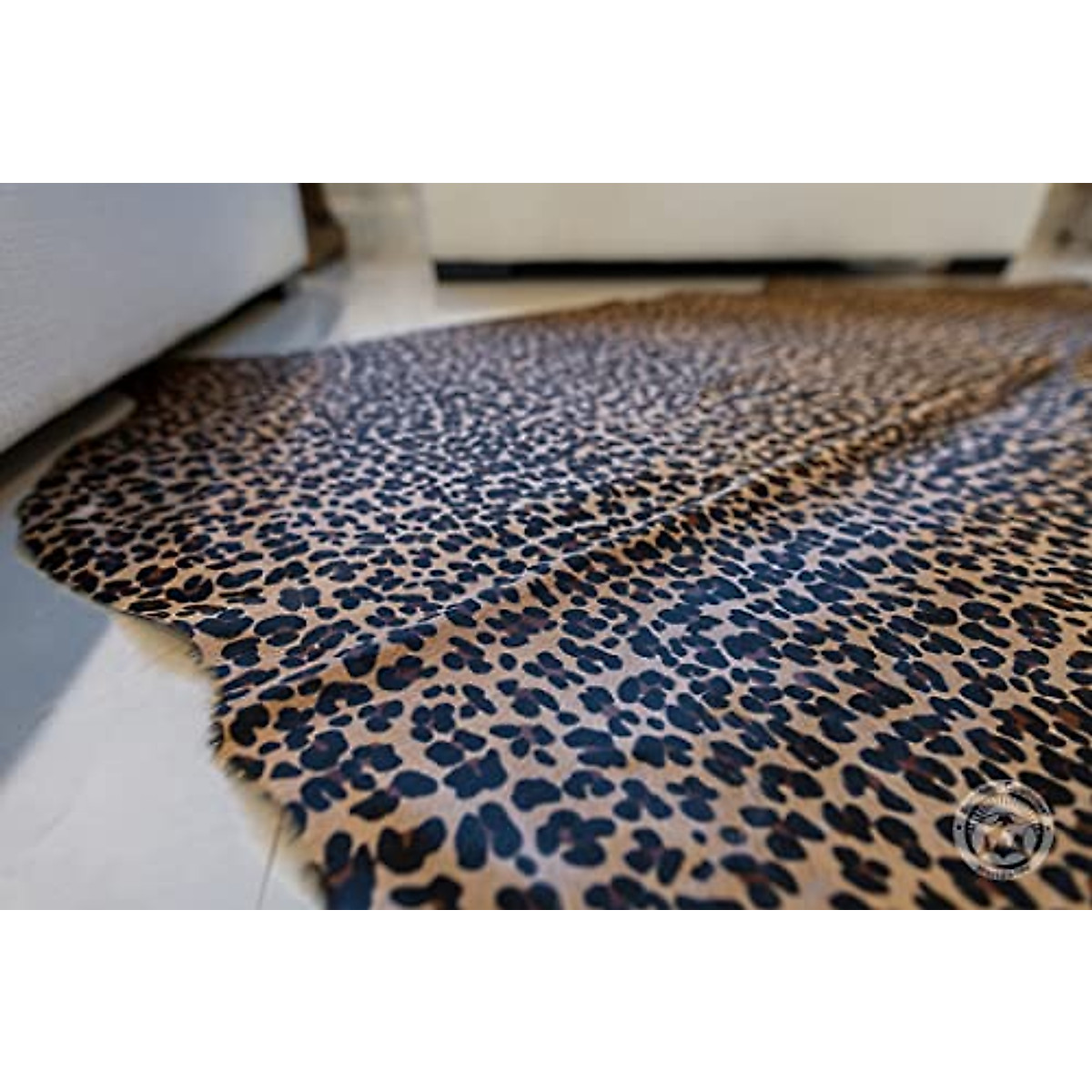 Jaguar Print Genuine Cowhide Rug 6 x 7 ft. 180 x 210 cm