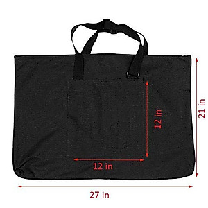 Waterproof Artist Portfolio Case Drawing Sketching Board Tote Bag Multipurpose Art Supplies Carry Bag A2 Drawing Painting Board Storage Shoulder Bag Thick Canvas Tote Art Case Zipper Bag,26.8" x 20.9"