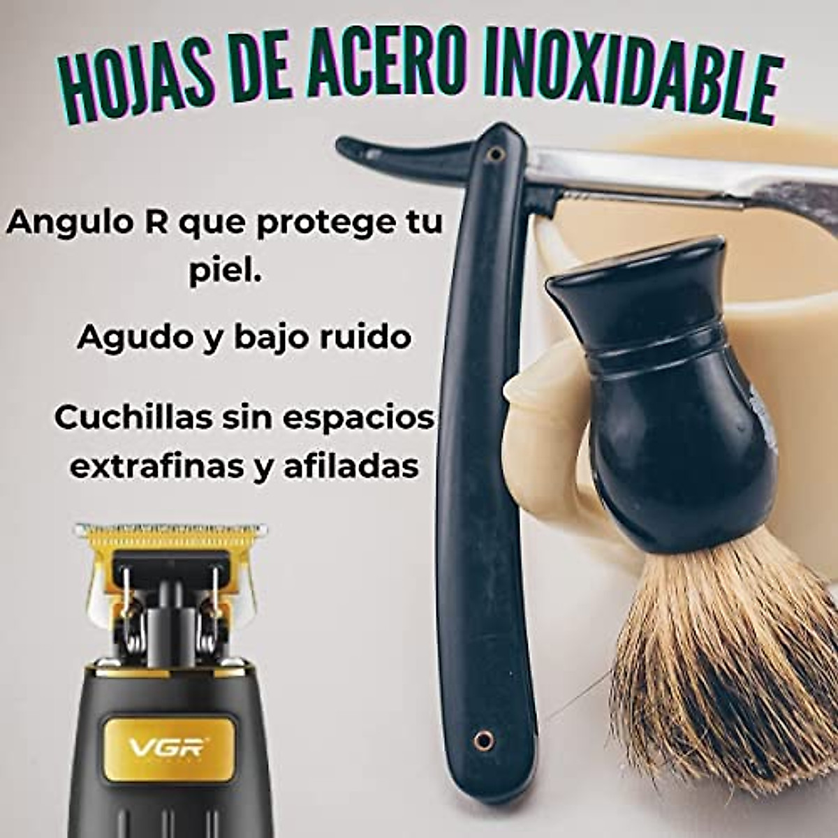 VGR- Hair Clippers for Men- Professional Clippers for Barbers- Hair Cutting Kit- Cordless Hair Clippers- USB Charging- Model V-192