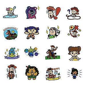 50 PCS Toy Story Waterproof Stickers，Laptop and Water Bottles Stickers Set for Decorating--for Water Bottles Skateboard Laptop Suitcases Car Bumper，Suitable for Teenagers, Girls, Boys, kid (Toy Story)
