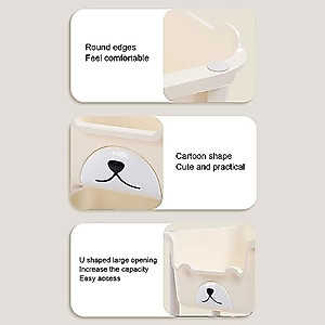 Mobile Utility Cart with Caster Wheels, Rolling Cart Detachable Utility Storage Cart Heavy Duty Storage Basket Organizer Shelves, Easy Assemble for Office, Bathroom, Kitchen (3