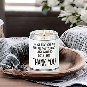 GSPY Scented Candles - Thank You Gifts, Thankful Gifts for Women, Men - Thank You Candle Gifts for Mom, Friend, Coworker, Nurse, Mentor, Boss - Teacher Appreciation Gifts