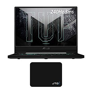 JTD TUF FX516 15.6 inch FHD 240Hz Gaming Laptop, 11th Generation Core i7-11370H, GeForce RTX 3070 (40GB Memory RAM - 2TB M.2 PCIe SSD) VR Ready, Windows 10, Bundle