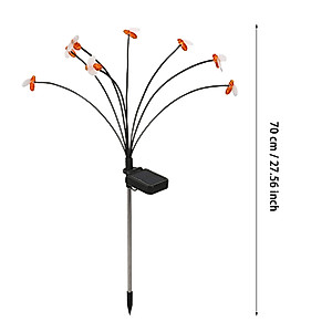 YUUAND Solar Garden LightsSolar,Firefly Lights with 2 Lighting Mode,Waterproof Solar Decorative Lights, Solar Outdoor Lights for Yard Patio Walkway Decoration