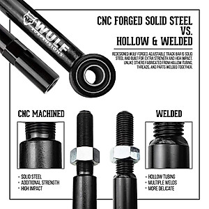 WULF Forged Steel Adj Track Bar for 0-6" Lift Kits compatible with 1999-2004 Ford F250 F350 Super Duty 4X4
