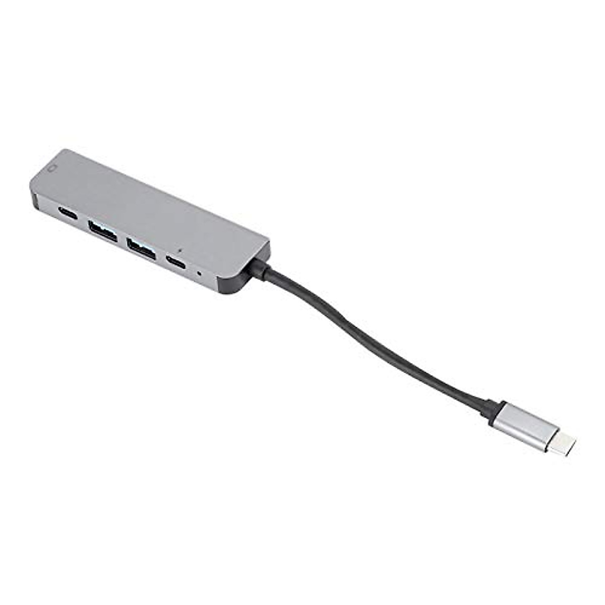 Not Easy to Damage Portable Durable Type‑C Hub Long Service Life High Definition Aluminum Alloy Materialf Expansion Dock for Mobile Phone