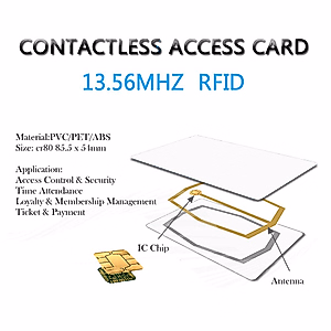 YIQing 40pcs 1K memory RFID PVC Card with 13.56MHz ISO14443A Access Control Card (Pack of 40 Pieces)