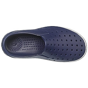 Native Shoes, Miles, Kids Shoe, Regatta Blue/Shell White, 3 M US Little Kid