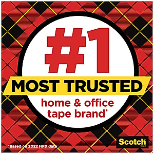Scotch Super-Hold Tape, 6 Rolls, 50% More Adhesive, Trusted Favorite, 3/4 x 800 Inches, Boxed (700S6)