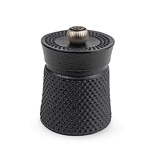 Peugeot BALI FONTE Cast Iron Pepper Mill, 8cm/3 In, Black