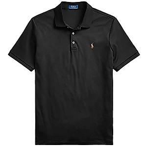 POLO RALPH LAUREN Mens Medium Fit Interlock Pony Shirt- PoloBlackSigPny, L