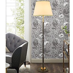 Blooming Wall Elegant Modern Lotus Lily Leaf Peel and Stick Wallpaper Self-Adhesive Prepasted Wallpaper Wall Mural Wall Décor