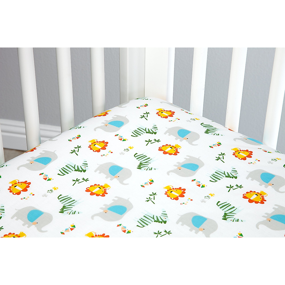 Zutano Juba 5 Piece Crib Set, Multi-Colored