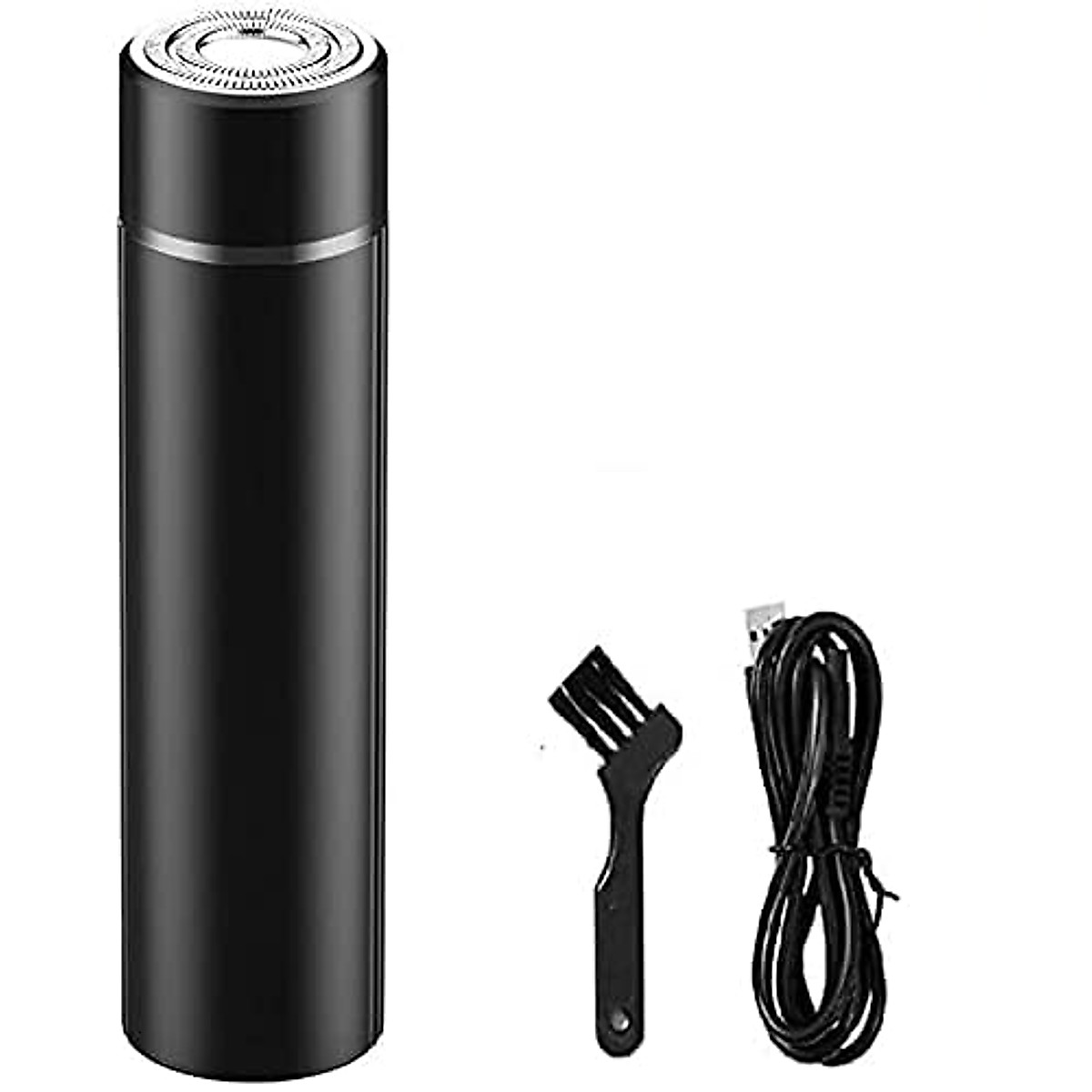 Mini Electric Shaver for Men,Portable USB Rechargeable Shaver,Wet and Dry Use Rotary Men's Shaver,Washable Cordless Quick Charge Nose Mustache Trimmer Electric Razor for Travel,Business Trip