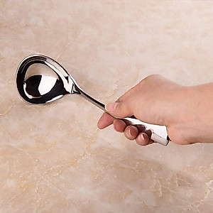 IMEEA Gravy Ladle Small Sauce Ladle 18/10 Stainless Steel Small Ladle for Serving, 7.6-Inch