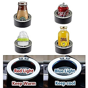 Yesinaly Premium 2-in-1 Car Cup Warmer Cooler Smart Car Cup Mug Holder | Perfect Car Tumbler Holder for Commuter/Road Tripper Holiday Seasonal Present