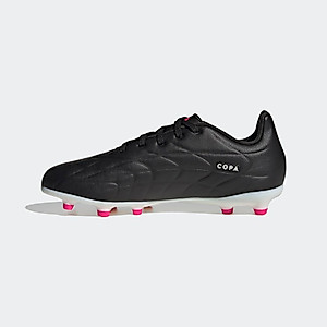 adidas Copa Pure.3 Firm Ground Soccer Shoe, Black/Zero Metallic/Team Shock Pink, 1.5 US Unisex Little Kid