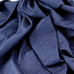 8 oz Denim Fabric,DIY for Sewing Crafting 63" by The Yard Dark Blue Rose Flavor