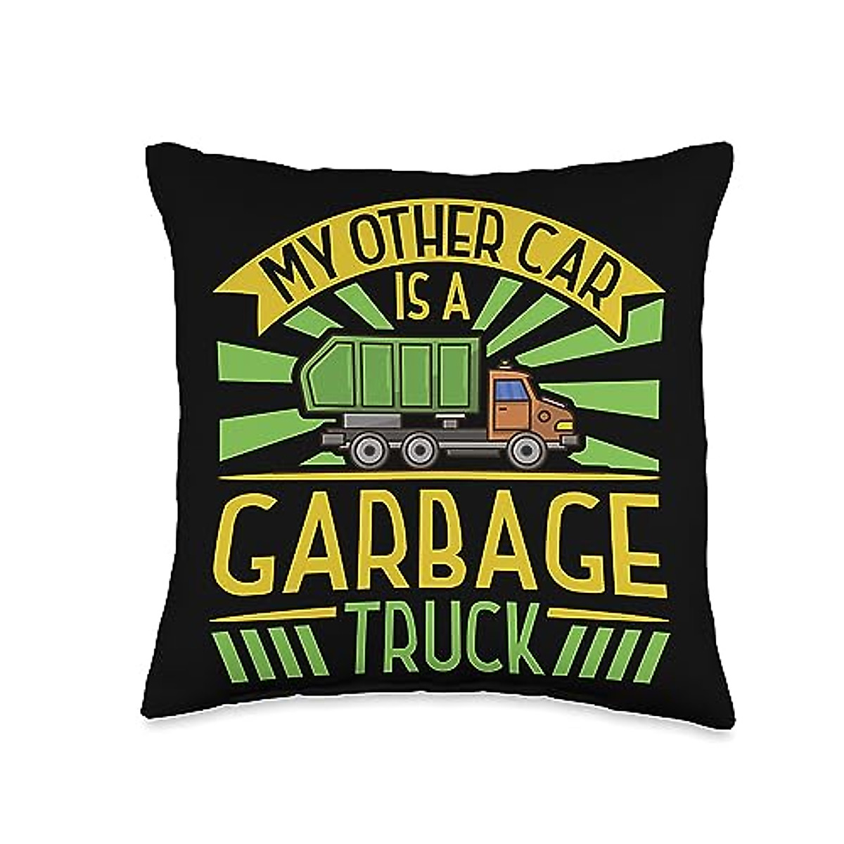 Garbage Trucks Recycling Garbage Truck Driver Throw Pillow