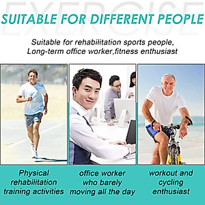 Cozylifeunion Pedal Exerciser - Portable Desk Cycle - Hand, Arm & Leg Exercise Peddling Machine - Low Impact, Adjustable Fitness Rehab Equipment for Seniors, Elderly - Folding Mini Stationary Bike