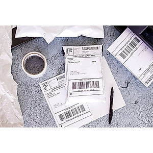 Premium Label Supply White Sticker Half Sheet Labels – 8.5" x 5.5" – Laser/Inkjet Compatible – (2 Labels/Sheet), 25 Sheets - 50 Total Adhesive Labels