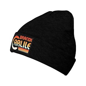 Brandi Rock Singer Carlile Knit Hats for Men Women Soft Cuffed Cap Fashion Basic Beanie Hats for Cold Weather Ski Black