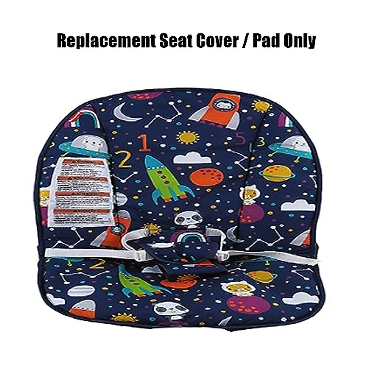 Replacement Part for Fisher-Price Baby Bouncer - GPN10 ~ Replacement Seat Cover/Pad ~ Fun Space Ship Print